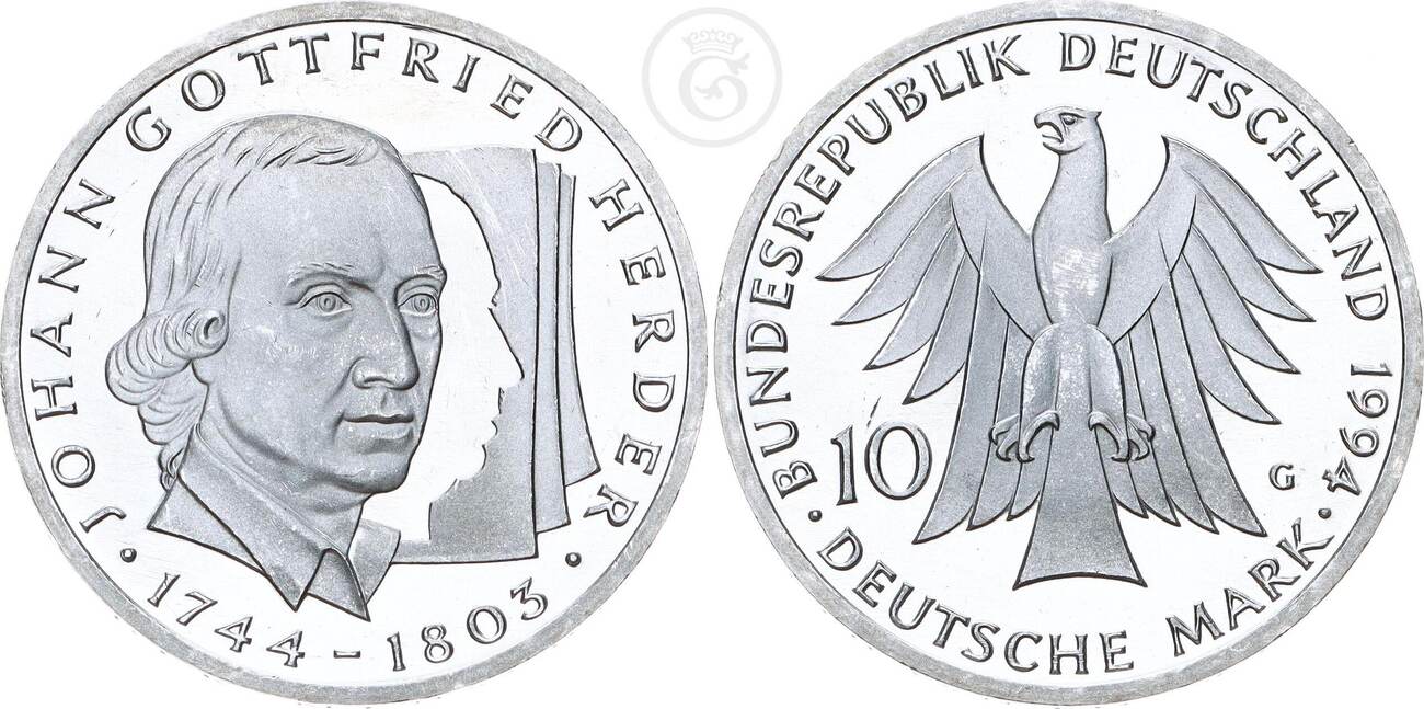 Deutschland BRD 10 Mark 1994 10 Deutsche Mark - 250. Geburtstag von ...
