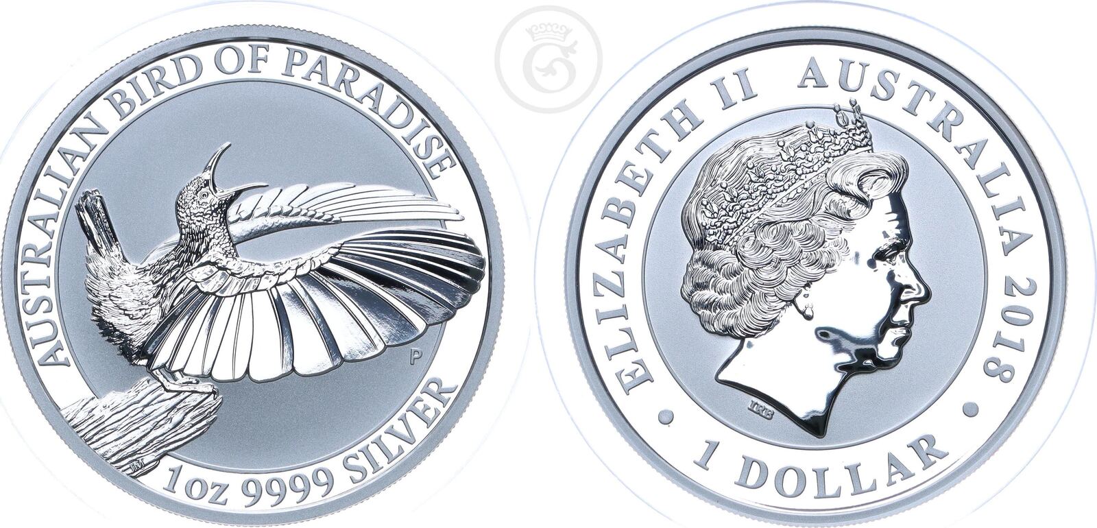Australien 1 Dollar 1 Unze Silber 2018 Perth Mint: Bird of Paradise ...