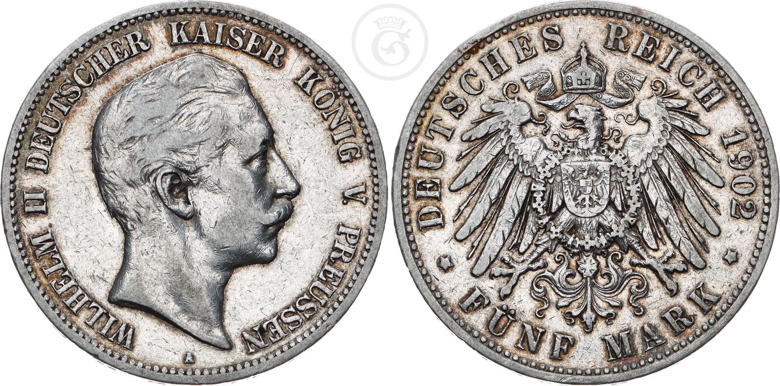 Deutsches Kaiserreich - Preussen 5 Mark 1902 A Kaiser Wilhelm II - 5 ...