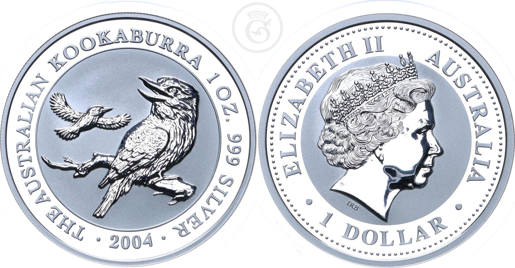 Australien 1 Dollar 1 Unze Silber 2004 Perth Mint: Kookaburra bu in ...