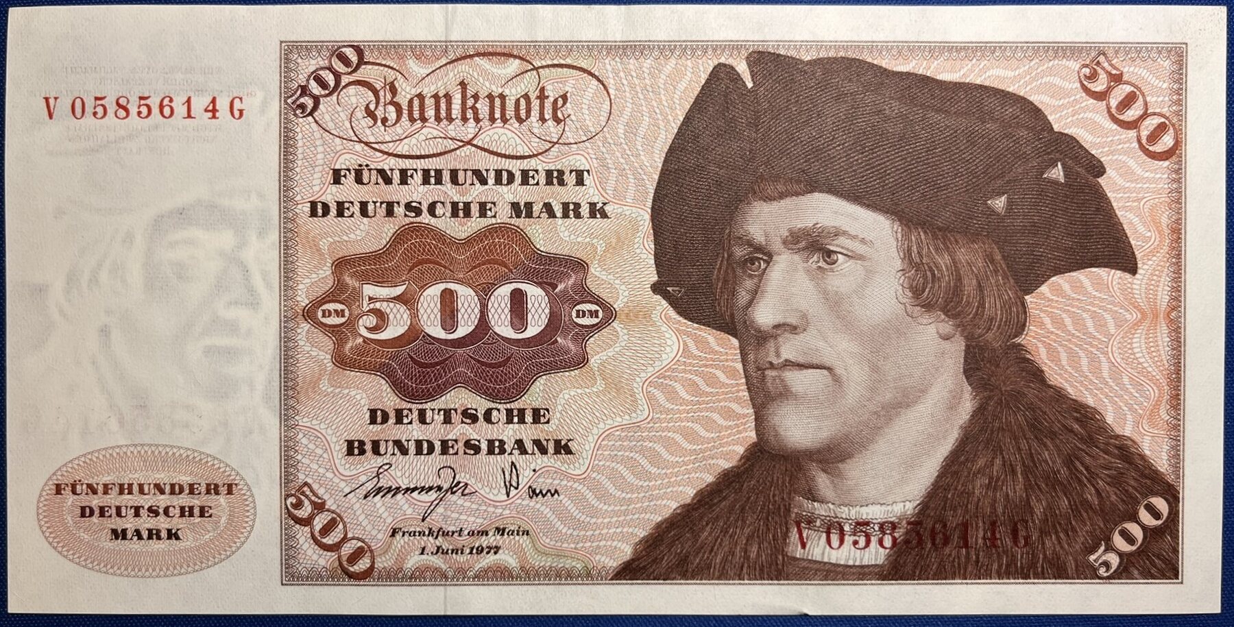 Deutschland BRD 500 Deutsche Mark 1977 500 DM Banknote I-II | MA-Shops