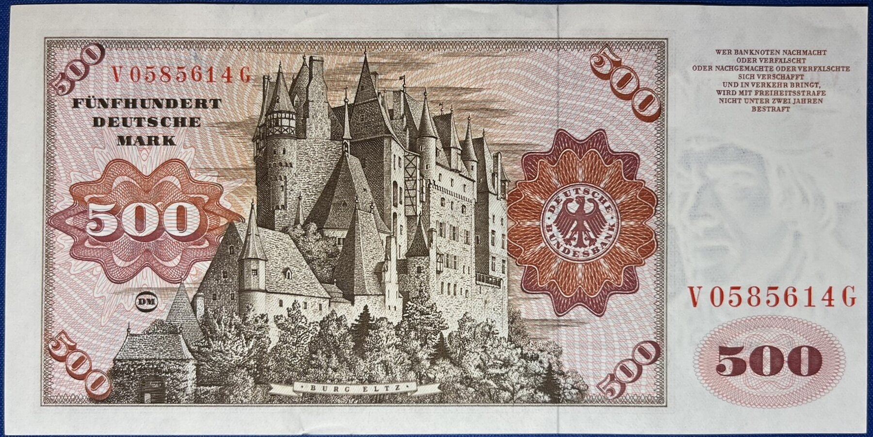 Deutschland BRD 500 Deutsche Mark 1977 500 DM Banknote I-II | MA-Shops