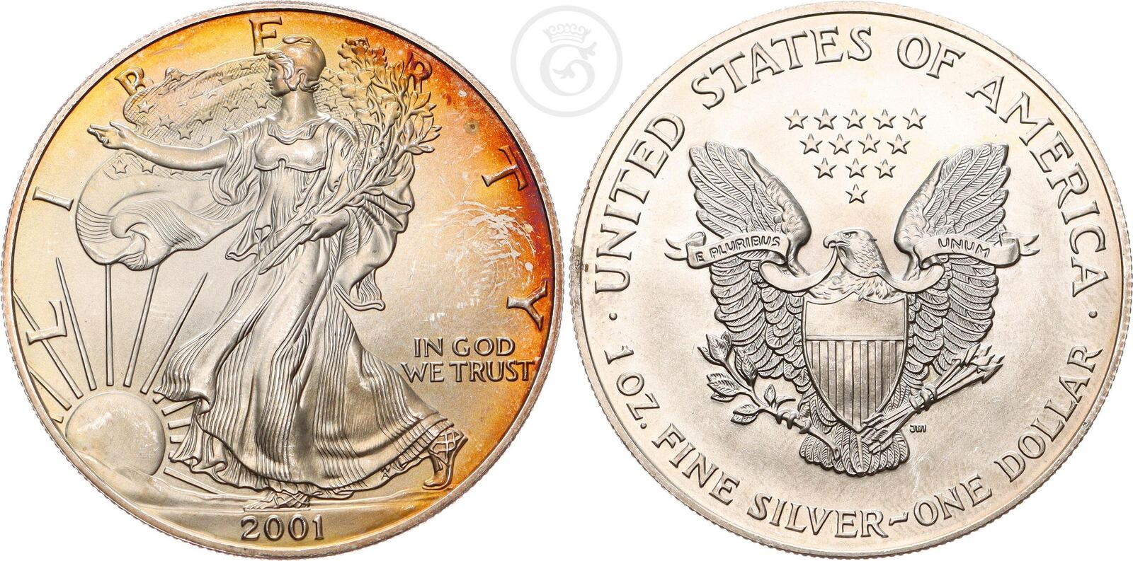 USA 1 Dollar 1 Unze Silber 2001 American Eagle - Vereinigte Staaten von ...