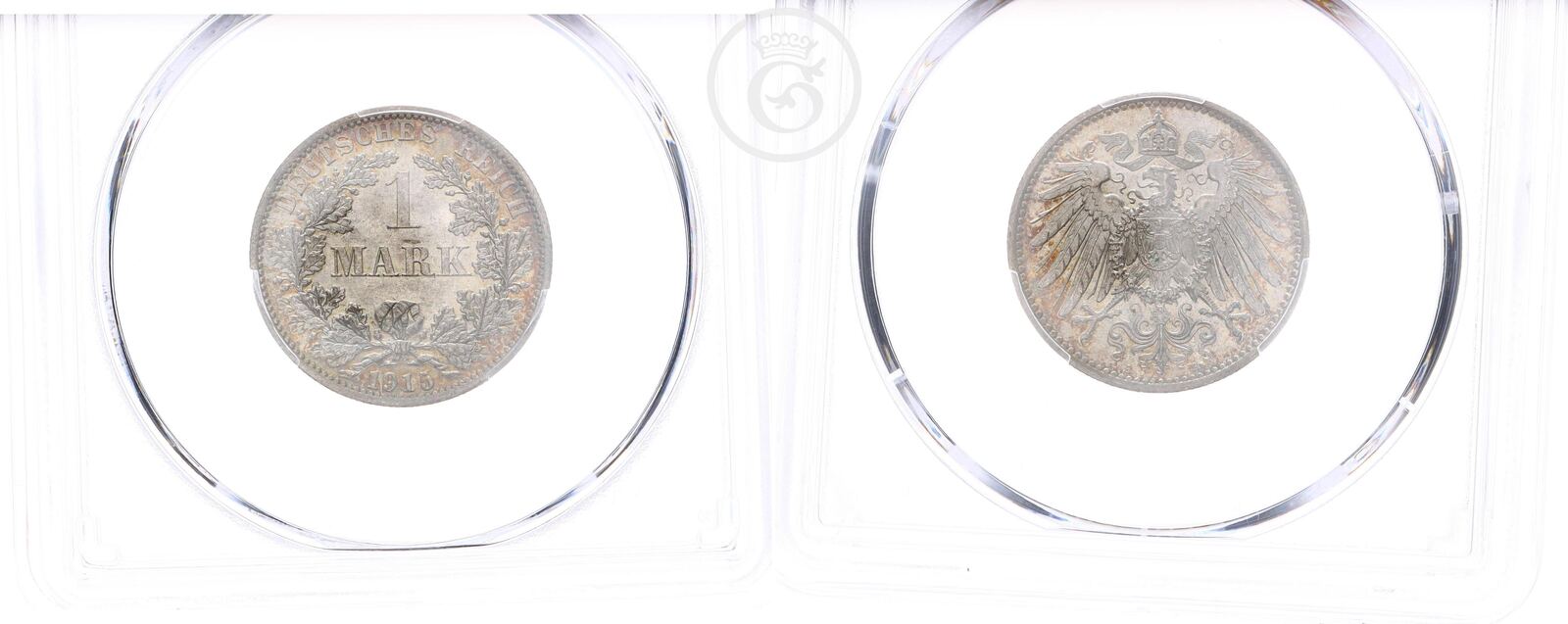Deutsches Kaiserreich 1 Mark 1915 A J-17 PCGS zertifiziert - stempelglanz MS66 | MA-Shops