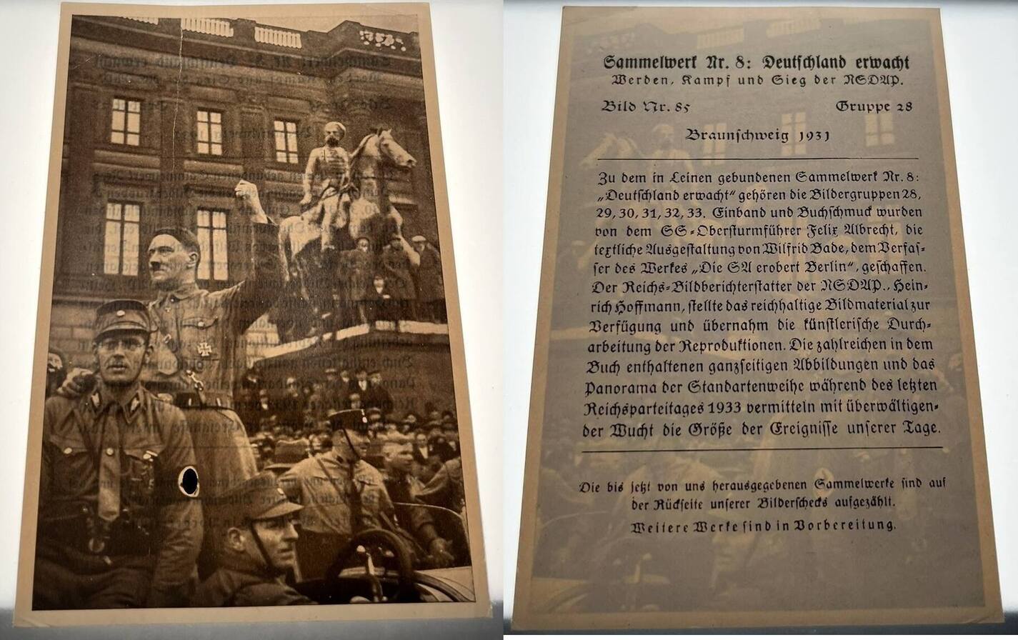 Deutschland - Drittes Reich Propaganda Sammelbild 1933-1945 WWII ...