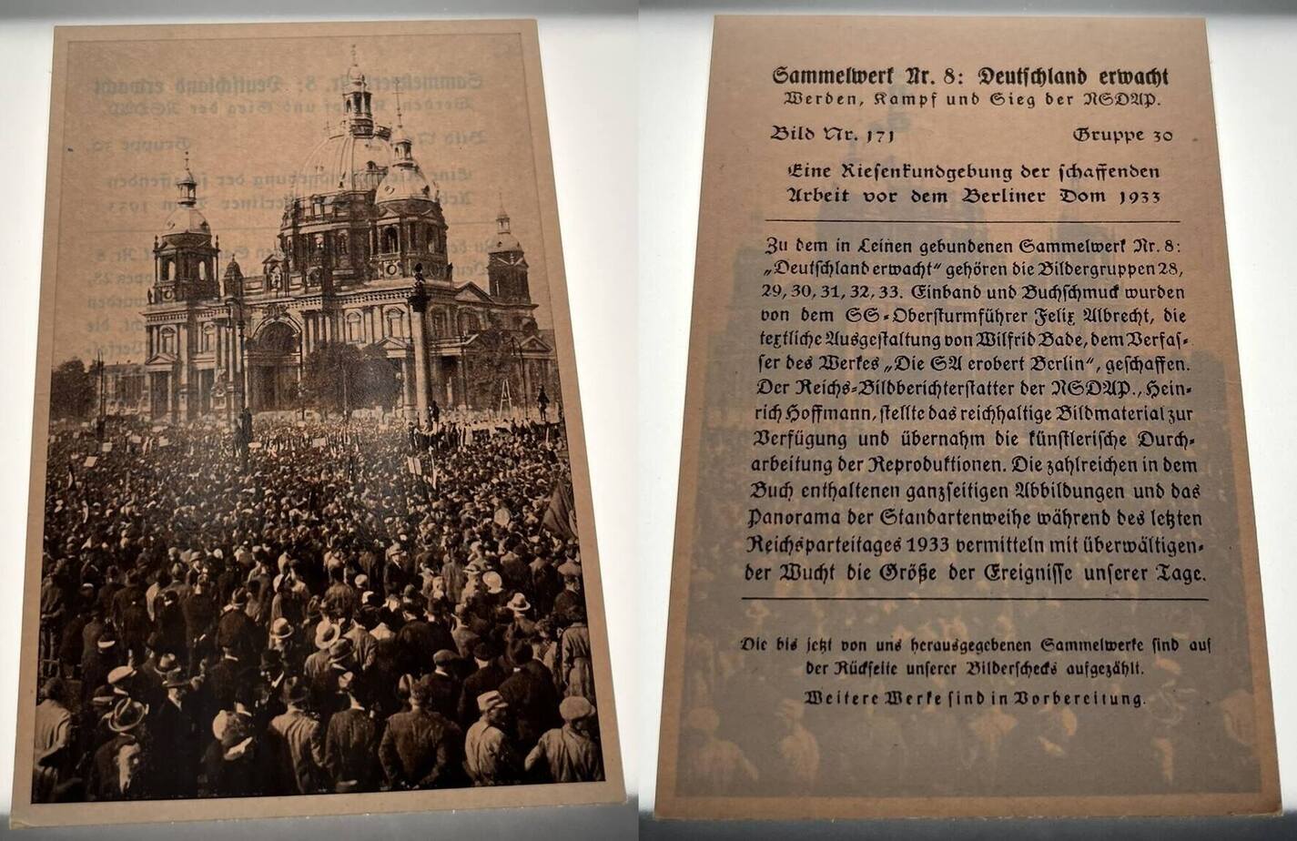 Deutschland - Drittes Reich Propaganda Sammelbild 1933-1945 WWII ...