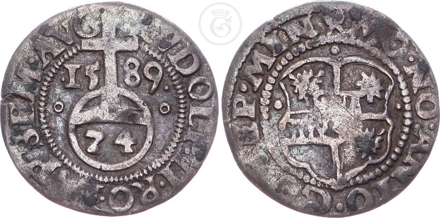 Minden, Bistum 1/24 Taler 1589 Anton von Schauenburg 1587-1599 ss | MA ...