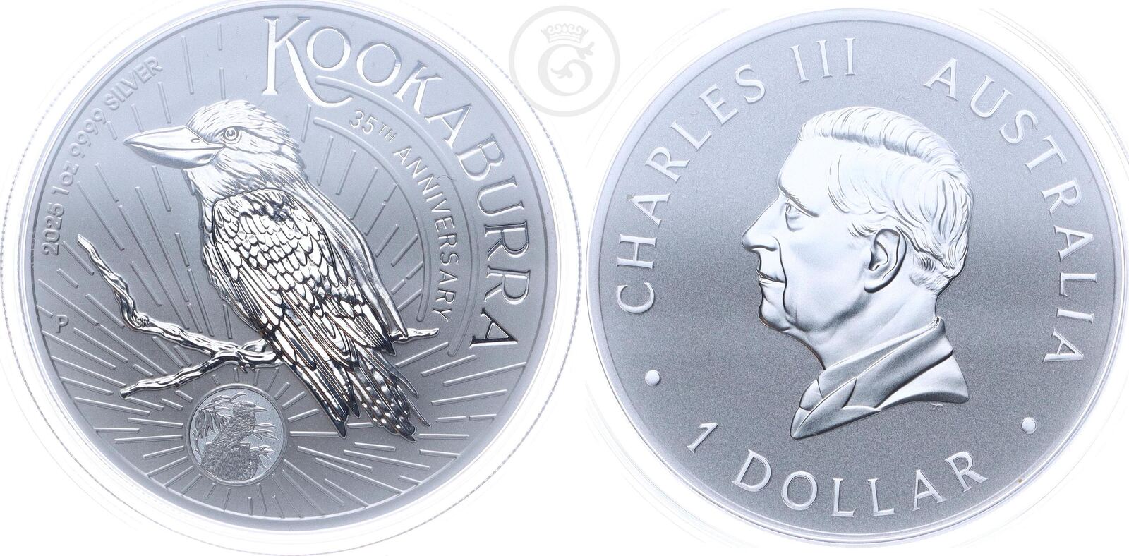 Australien 1 Dollar 1 Unze Silber 2025 Perth Mint: Kookaburra bu in ...