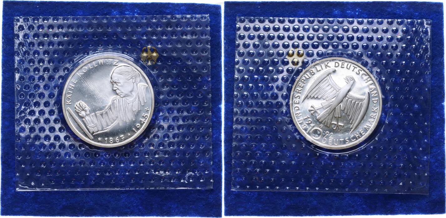 Deutschland BRD 10 Mark 1992 10 Deutsche Mark - 125. Geburtstag von ...