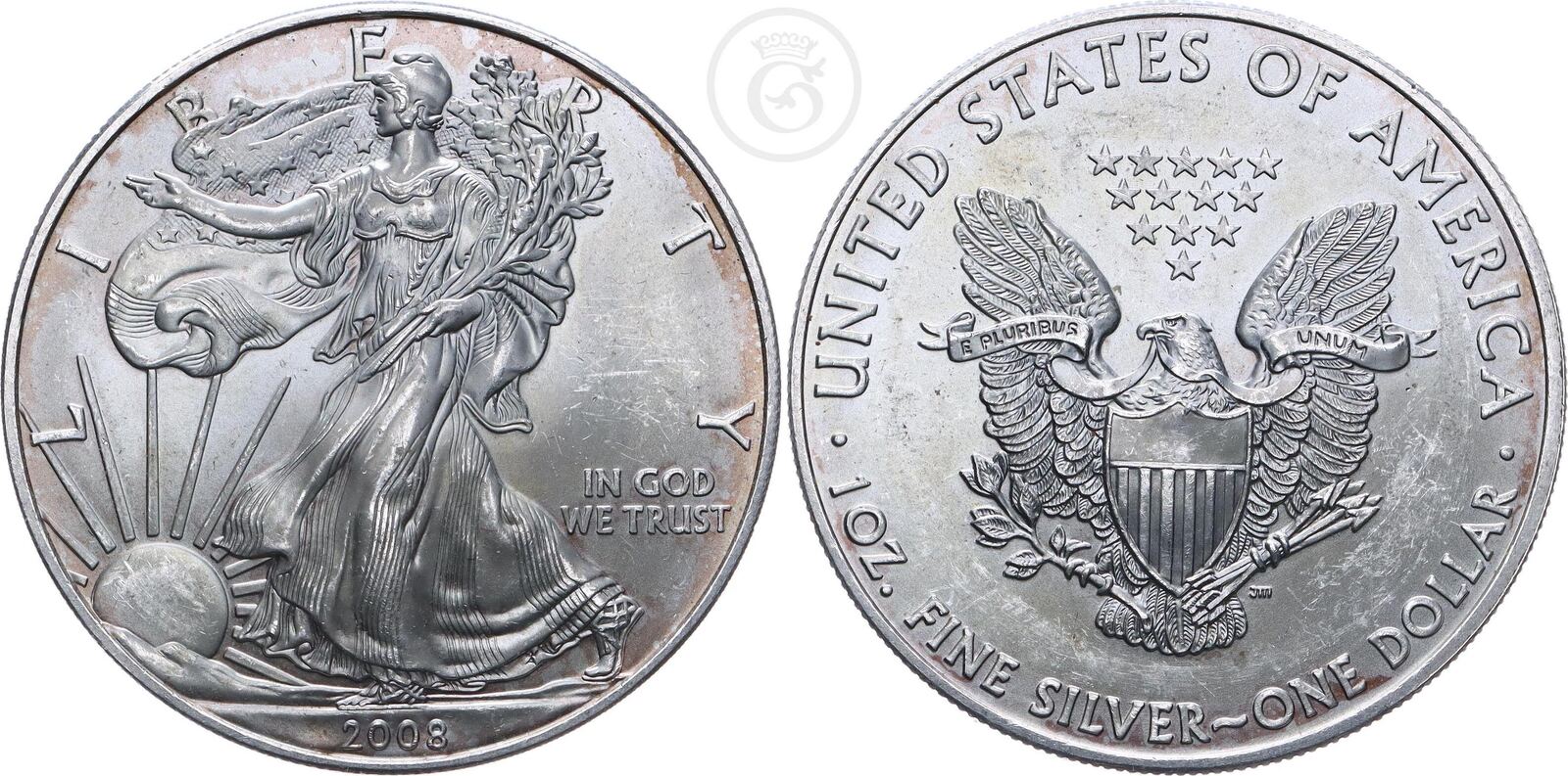 USA 1 Dollar 1 Unze Silber 2008 American Eagle - Vereinigte Staaten von ...