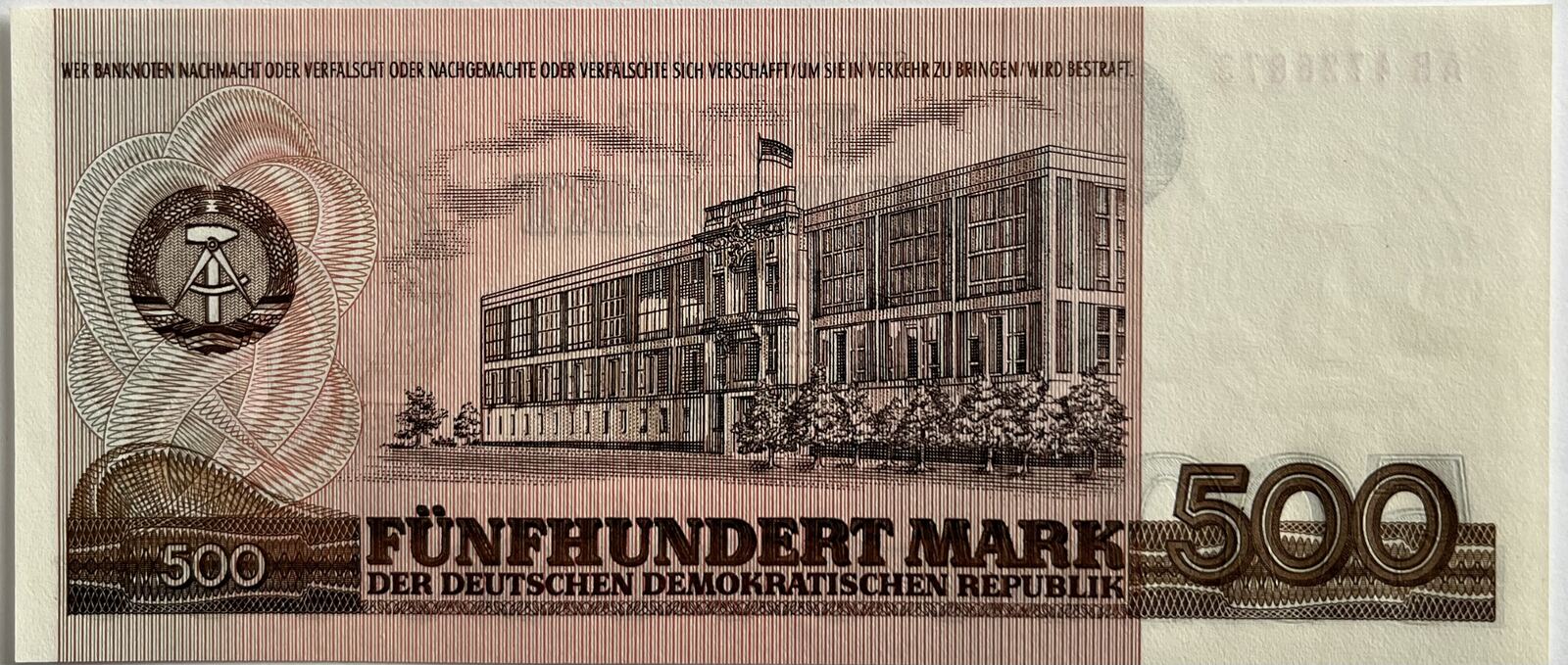 DDR 500 mark 1985 UNC | MA-Shops