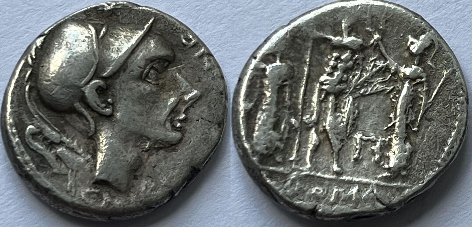 Roman Republic denarius ND CN.Cornelius Blasio (112-111 BC) SS | MA-Shops