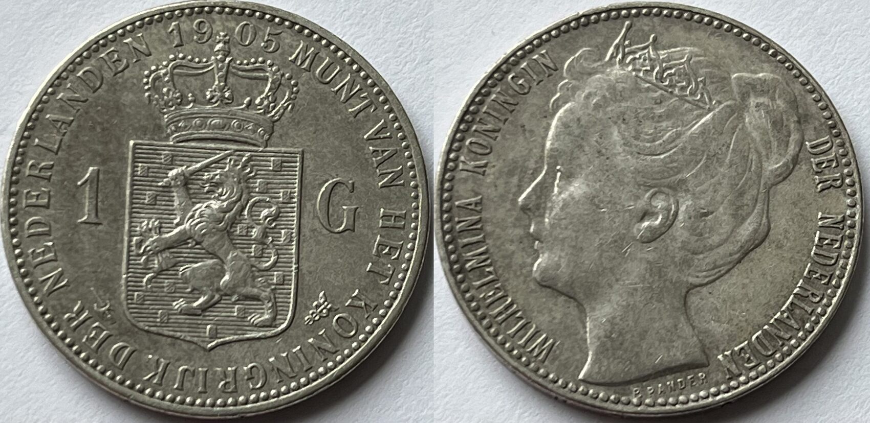 Nederland een gulden 1905 VZ | MA-Shops