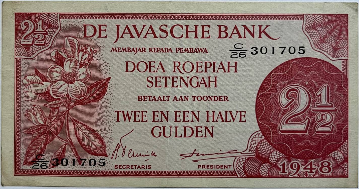 Nederlands-Indië 2,5 gulden 1948 VZ- | MA-Shops