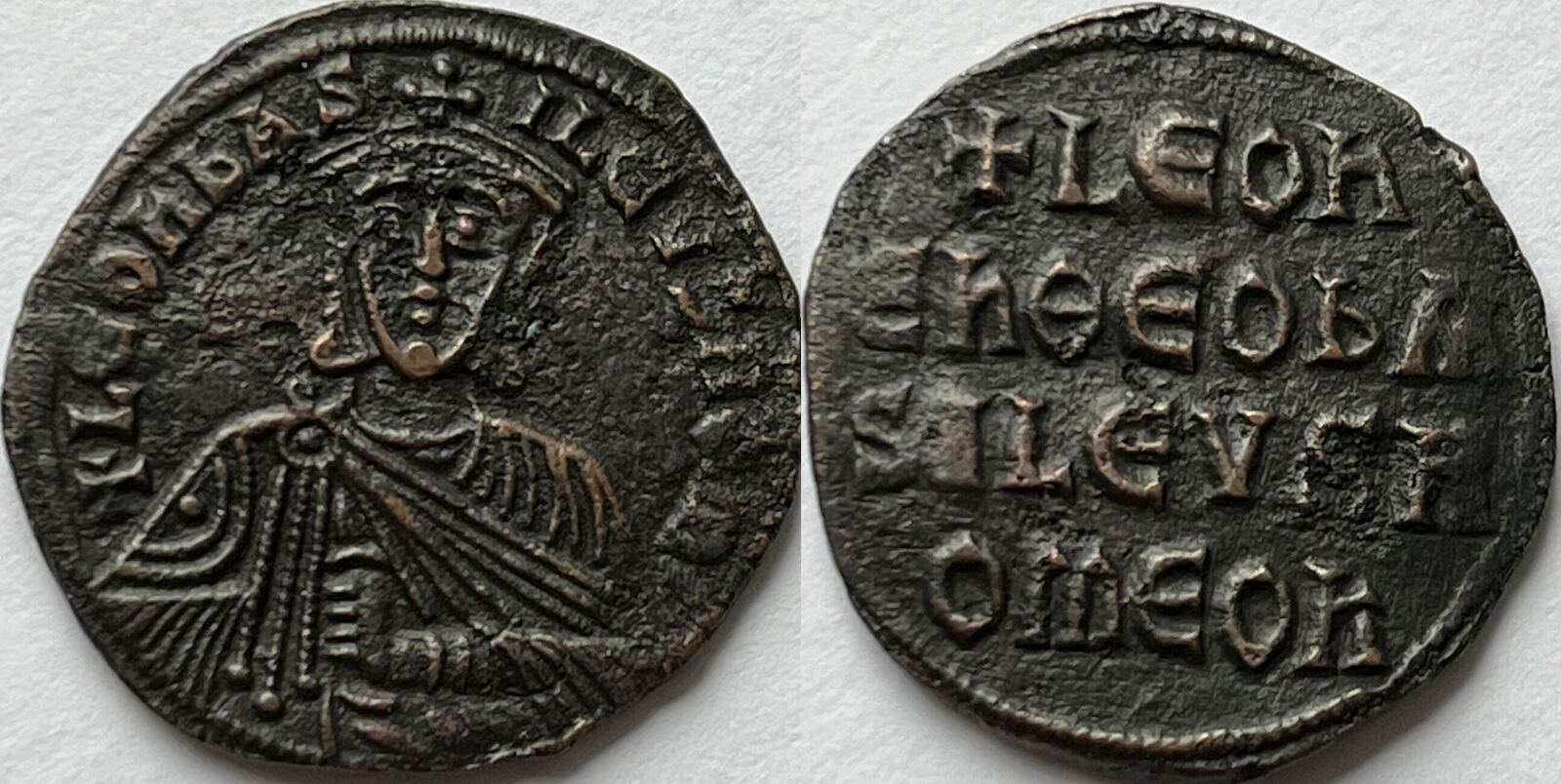 Byzantine Empire ae follis ND Leo VI the wise 886-912 (Constantinople ...