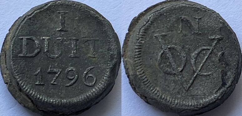 VOC Batavia duit 1796 noodmunt SS | MA-Shops