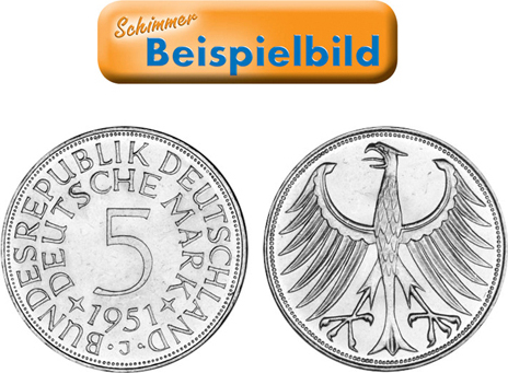 5 Deutsche Mark 1951 Deutschland fast bankfrisch | MA-Shops