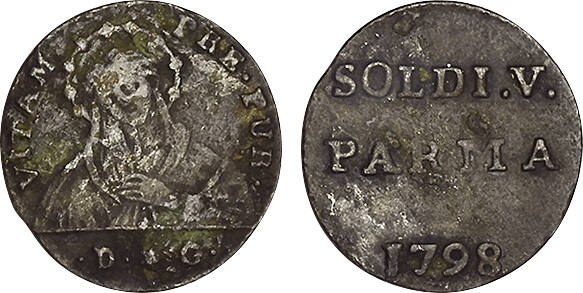 5 Soldi 1798 Parma, Herzogtum sehr schön | MA-Shops