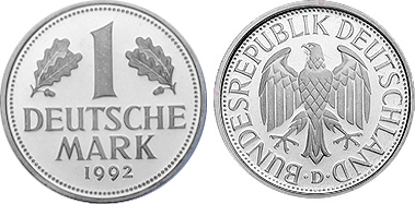 1 Deutsche Mark 1992 Deutschland circuliert | MA-Shops
