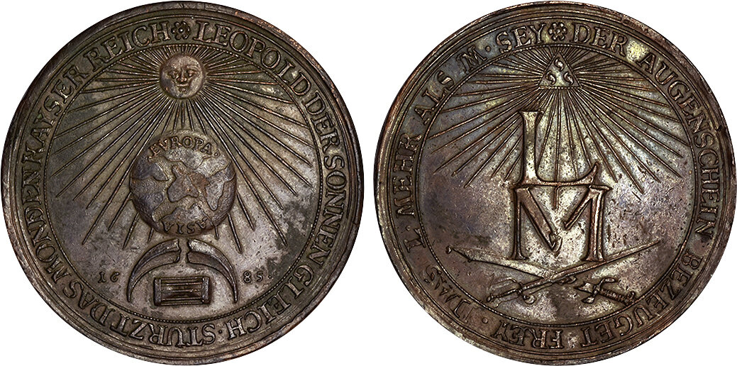 HABSBURG Siege des Jahres über die Osmanen 1685 vorzüglich - | MA-Shops
