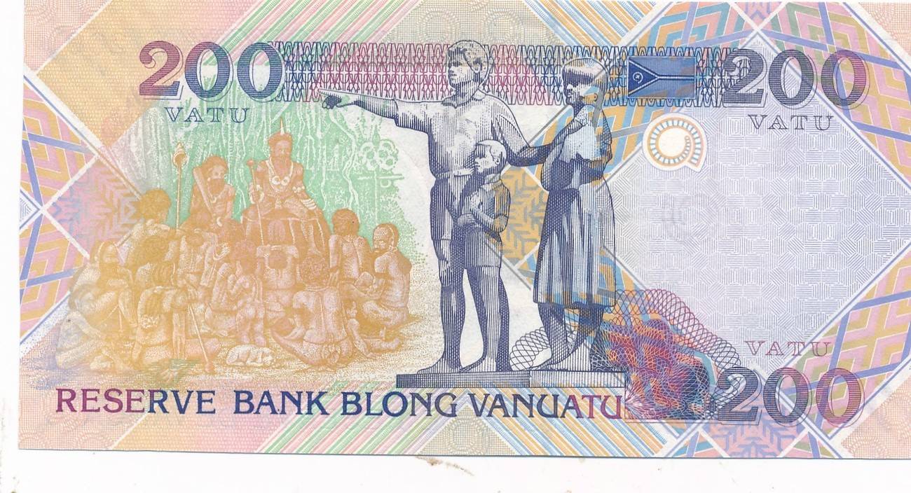 Vanuatu 200 Vatu 1995 Geldschein Banknote Deux Cents Vatu bankfrisch ...