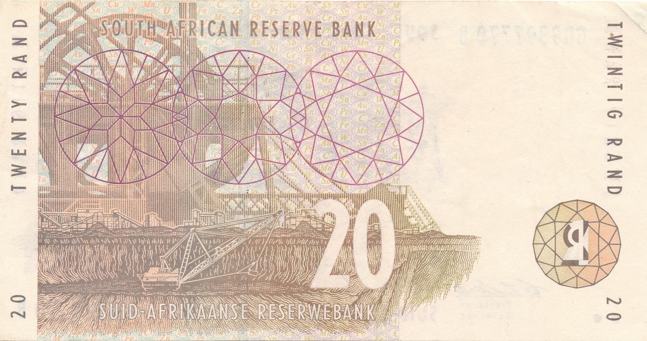 Südafrika 20 Rand 1993 Geldschein Banknote II | MA-Shops