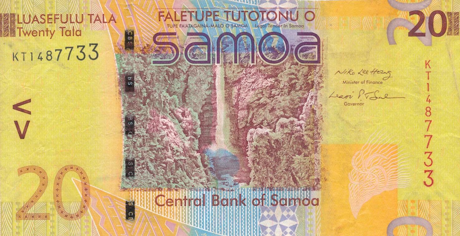 Samoa Twenty Tala um 2017 | MA-Shops