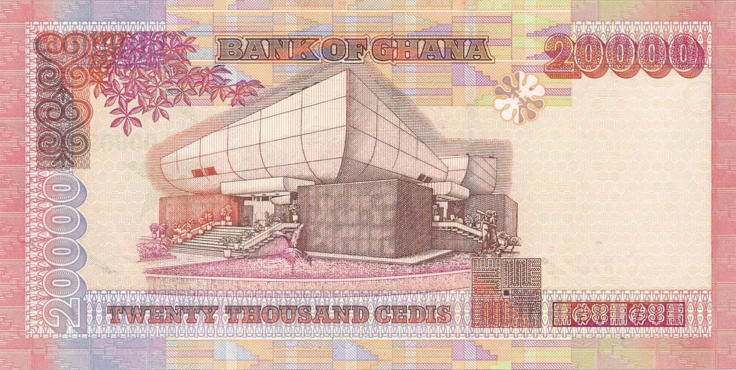 Ghana 20000 Cedis 2002 Geldschein Banknote Bankfrisch Unz MA Shops ghana-20000-cedis-2002-geldschein-banknote-bankfrisch-unz-ma-shops