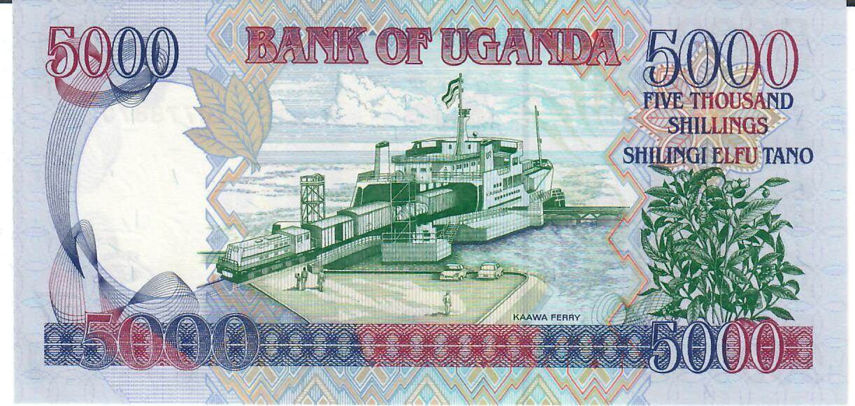 Uganda 5000 Shilingi Elfu Tano 2009 Banknote Geldschein unc | MA-Shops