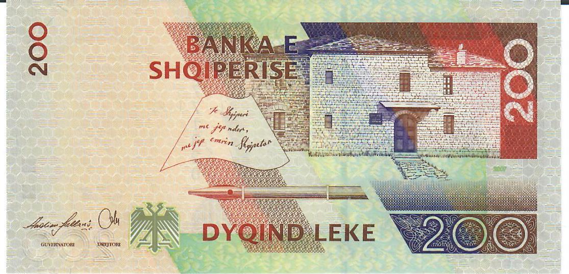 Albanien 200 Dyqind Leke 2007 Banknote Geldschein Unc MA Shops Albanien 200 Dyqind Leke 2007 Banknote Geldschein Unc MA Shops