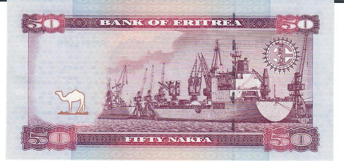 Eritrea 50 Nakfa 2004 Banknote Geldschein unc | MA-Shops