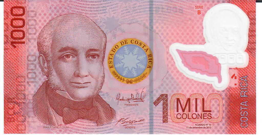 Costa Rica 1000 Colones 2013 Banknote Geldschein unc | MA-Shops