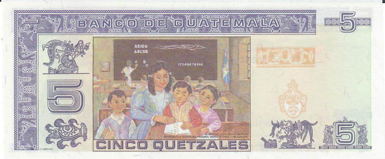 Guatemala 5 Quetzales 2006 Banknote Geldscheine unc | MA-Shops