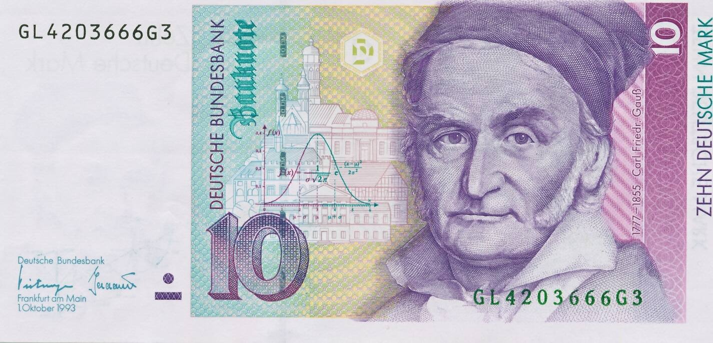 Deutschland BRD 10 Deutsche Mark DM 1993 Geldschein Deutsche Bundesbank ...