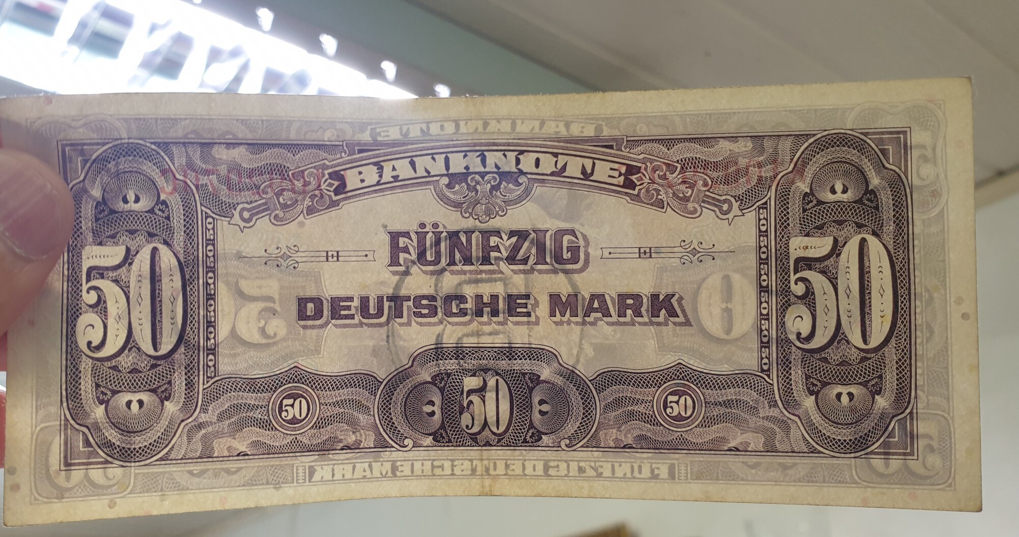 Deutschland BRD 50 Deutsche Mark, Bank deutscher Länder 1948 mit B ...