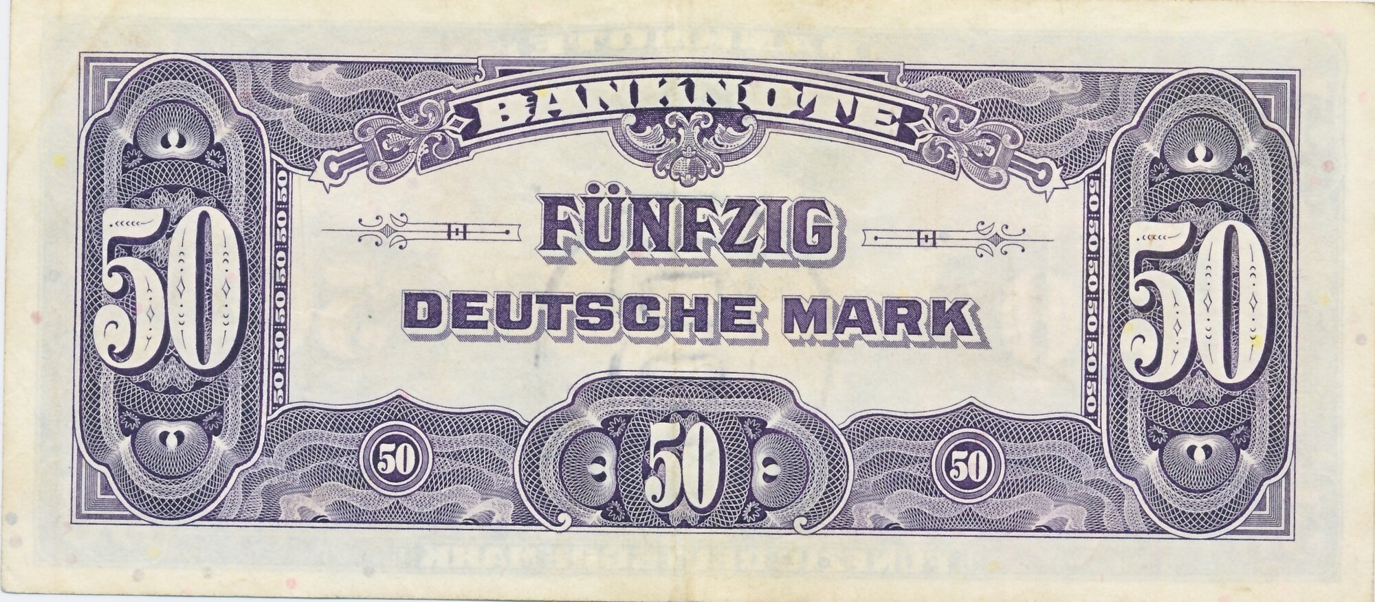 Deutschland BRD 50 Deutsche Mark, Bank deutscher Länder 1948 mit B ...