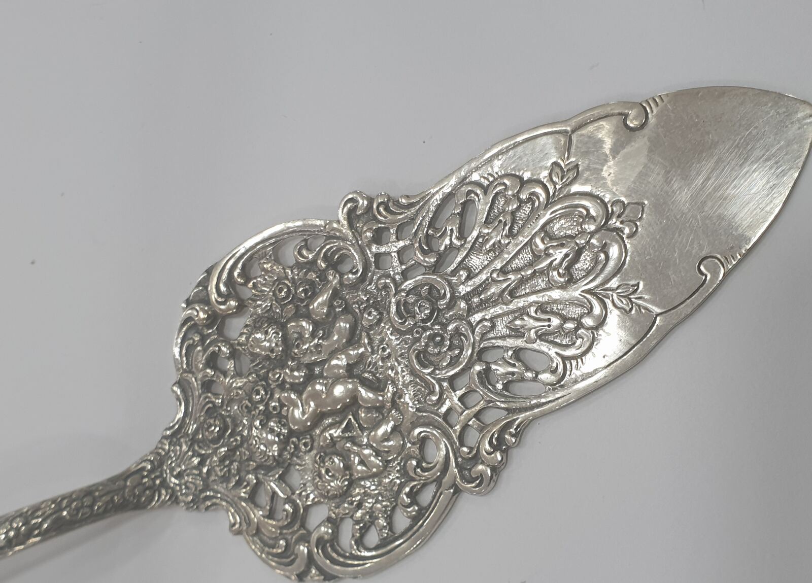 Silberbesteck vintage Tortenheber Hildesheimer Rose 835 Silber CW Christoph Widmann Pforzheim ...