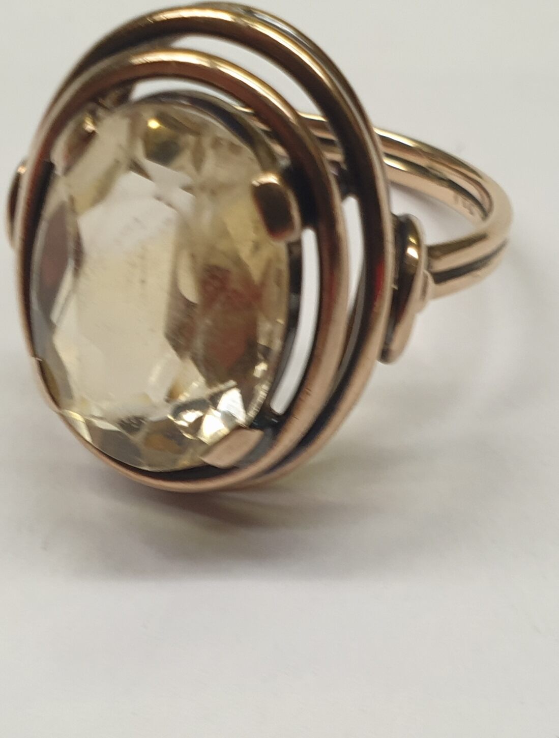 Goldschmuck 8K Gold Ring 333er Gelbgold Goldring mit Halbedelstein ...