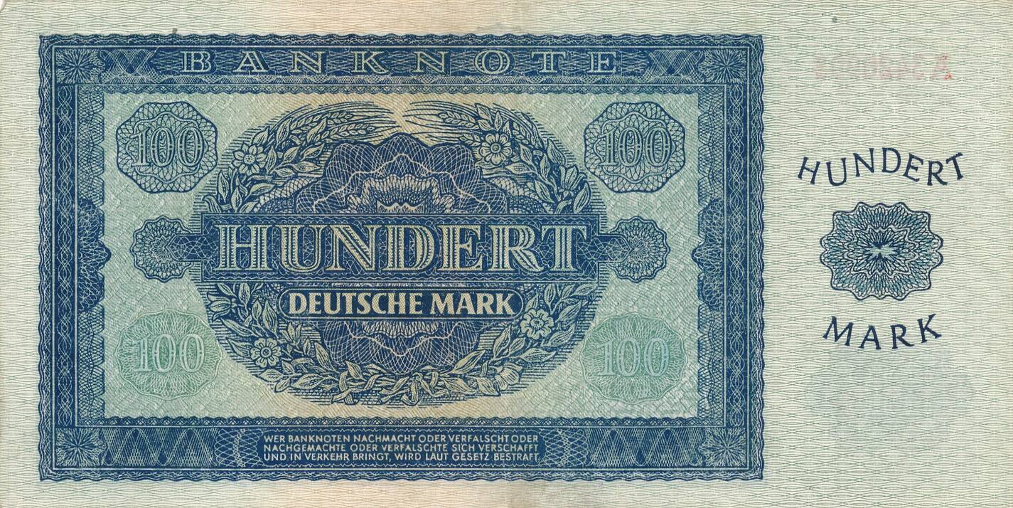 Deutschland DDR 100 Mark 1948 Serie D II | MA-Shops