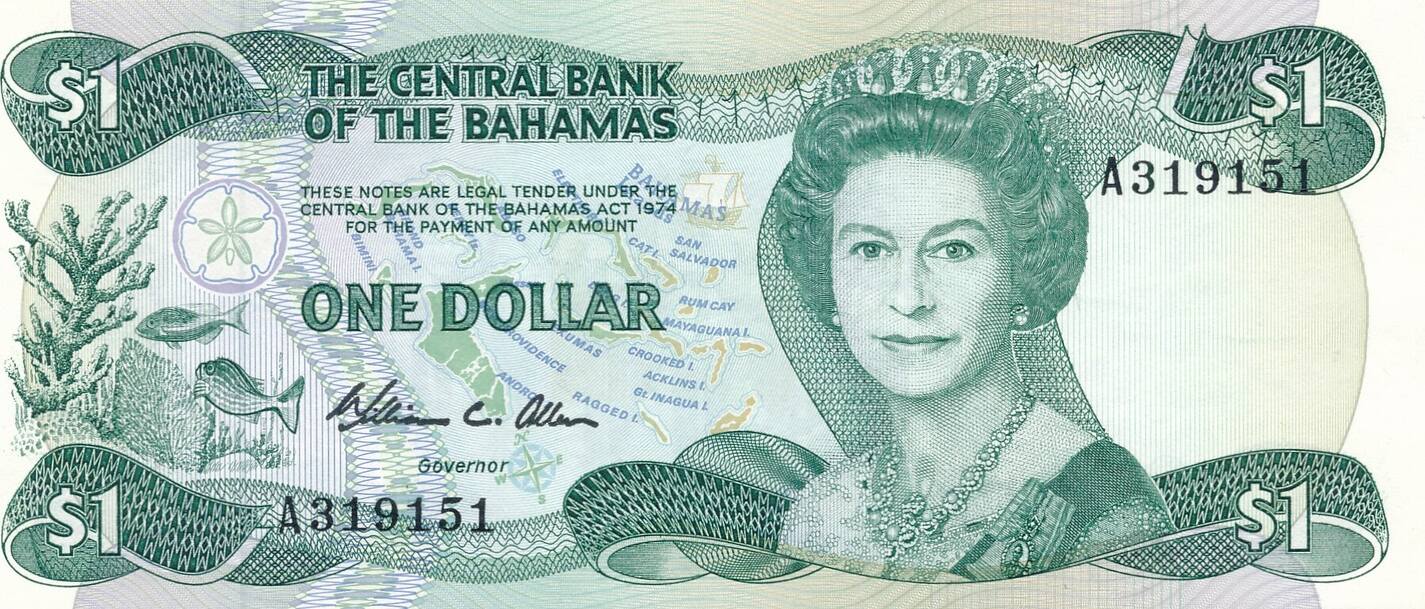 Bahamas $ 1 Dollar 1984 unc | MA-Shops