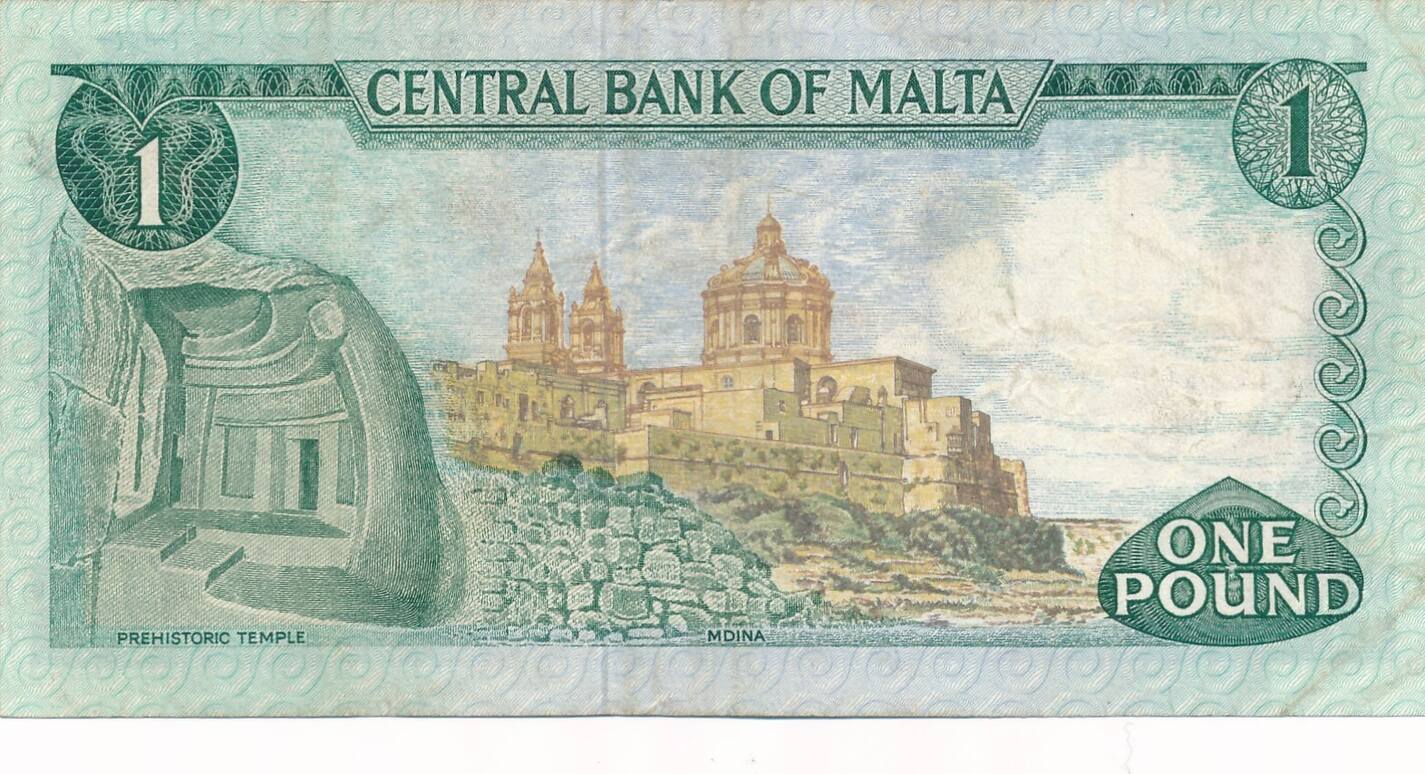 Malta 1 Pound Lira 1967 (1973) II | MA-Shops