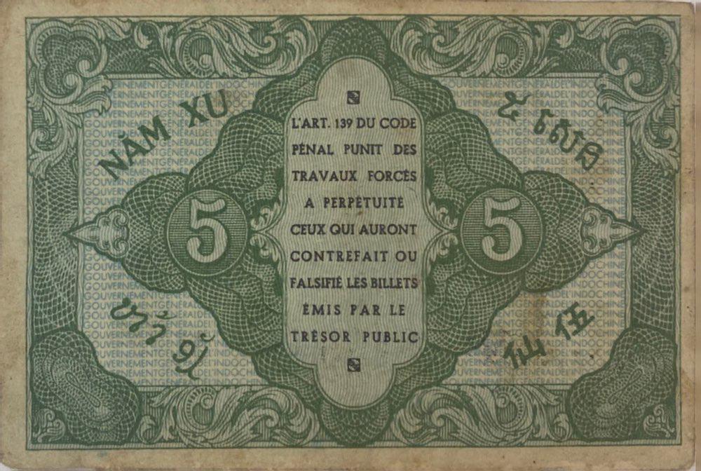 Französisch Indochina 5 Cents (1942) II+ | MA-Shops