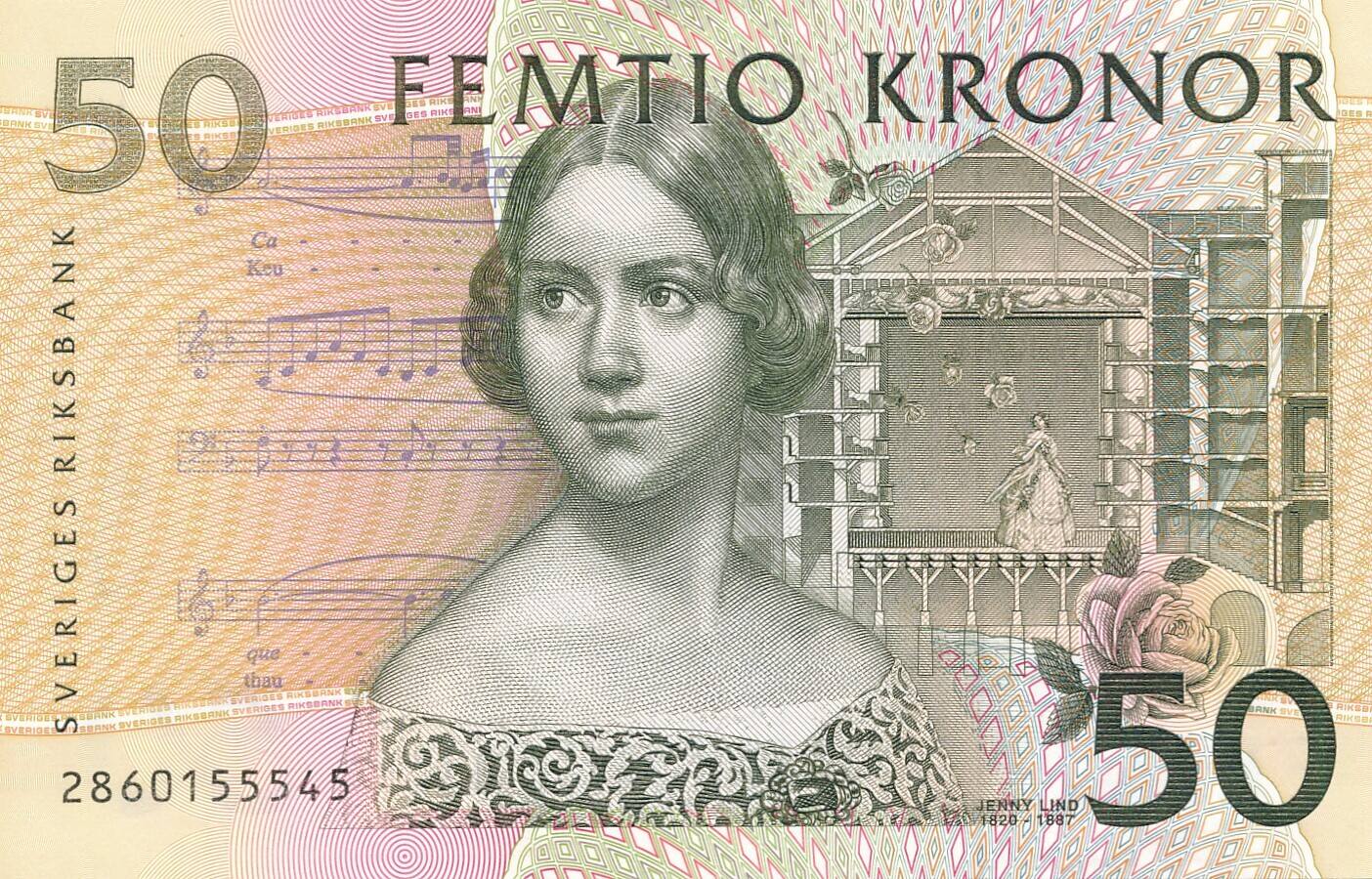 Schweden 50 Kronor (1996) Banknote Sveriges Riksbank unc | MA-Shops