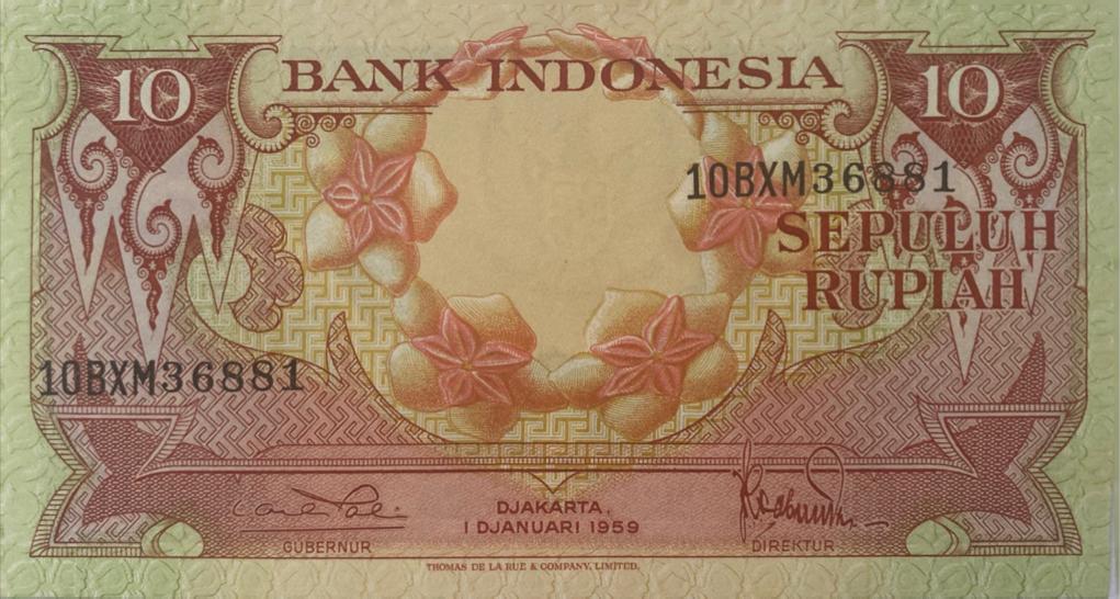 Indonesien 10 Rupiah 1959 I- | MA-Shops