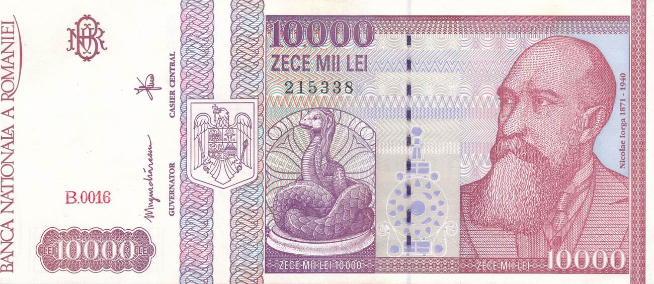 Rumänien 10000 Lei 1994 Romaniei - Zece Mii Lei II | MA-Shops
