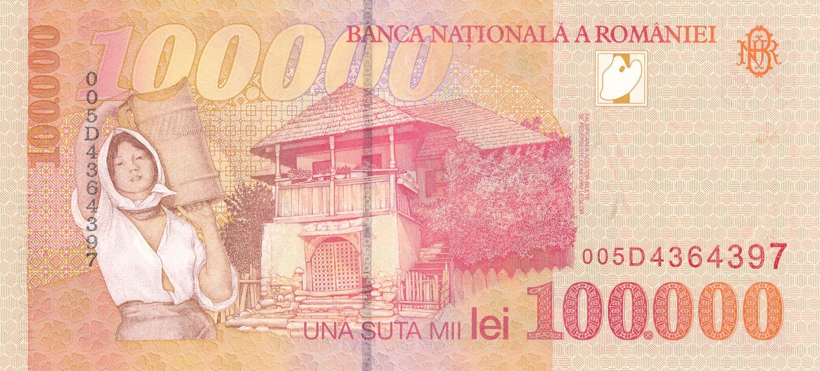 Rumänien 100000 Lei 1998 Romania - Una Suta Mii Lei unc | MA-Shops