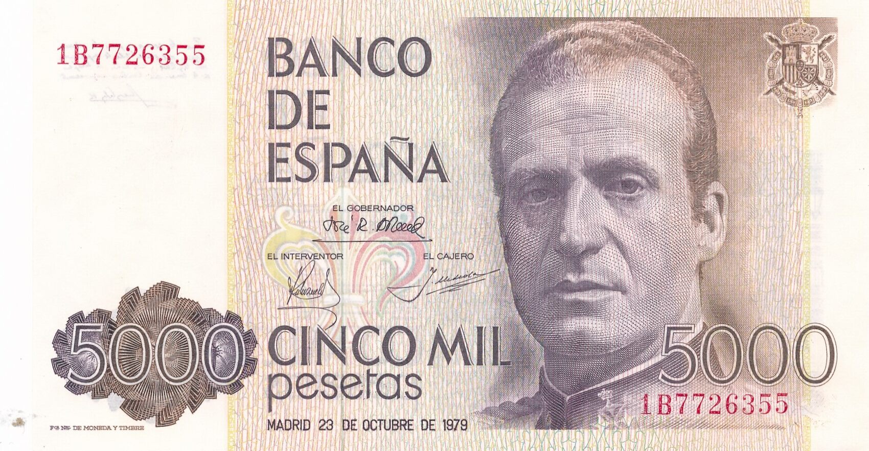 Spanien 5000 Pesetas 1979 Juan Carlos unc | MA-Shops