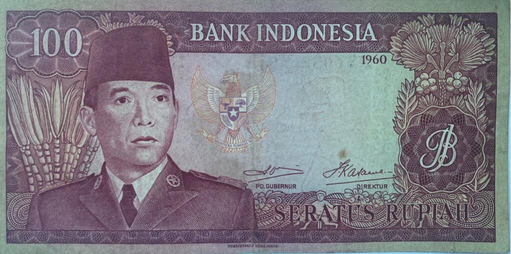 Indonesien 100 Rupiah 1960 SUKARNO II- | MA-Shops