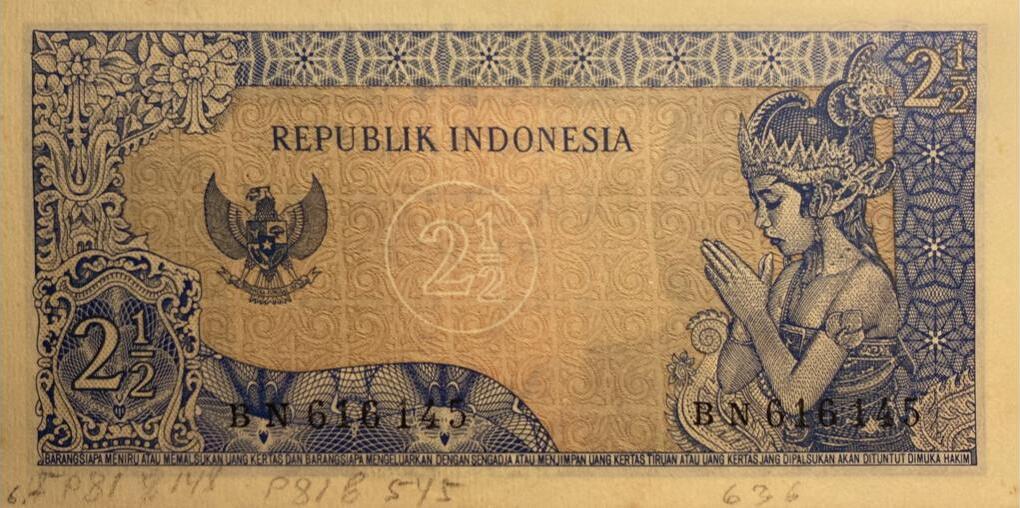 Indonesien 2 1/2 Rupiah 1964 I- | MA-Shops