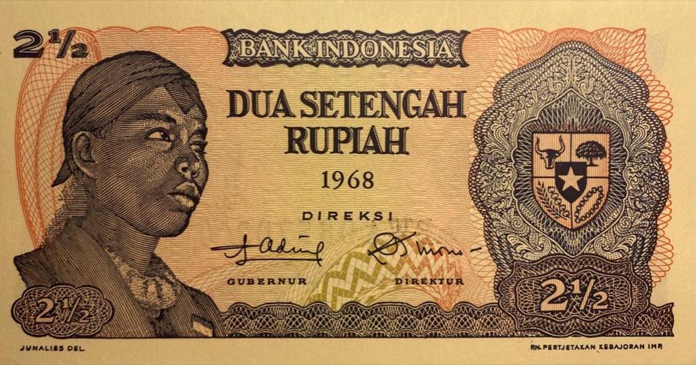 Indonesien 2 1/2 Rupiah 1968 I | MA-Shops